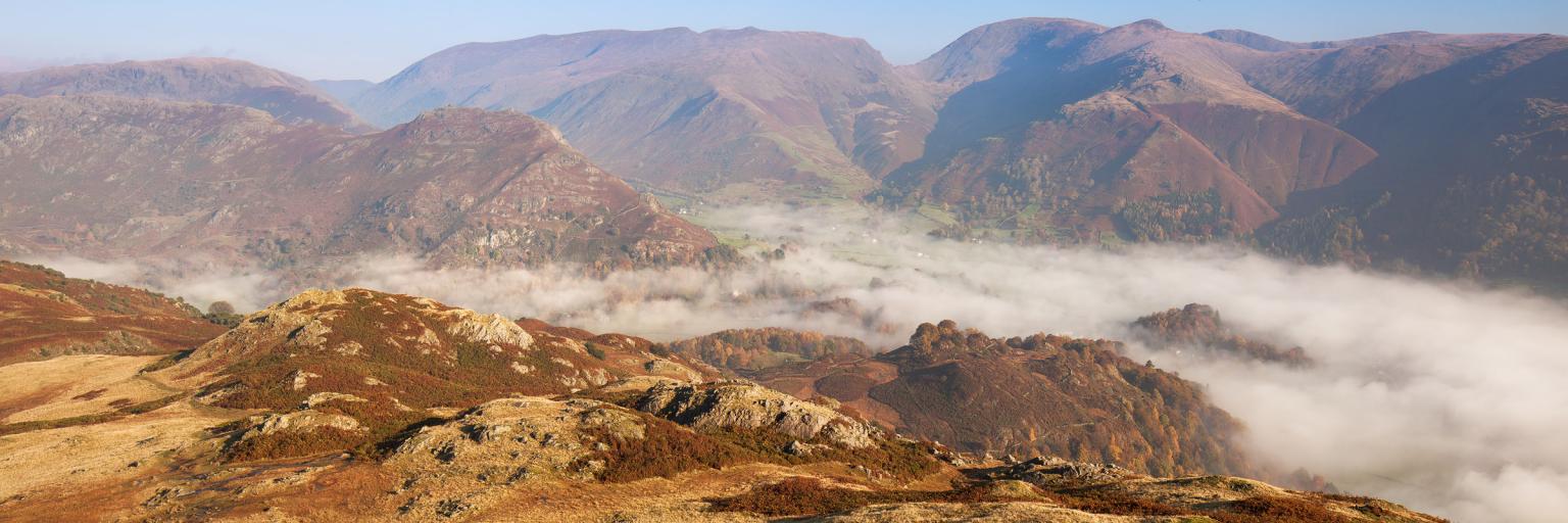 helm crag from silver how above grasmere, lake district, cum - David ...