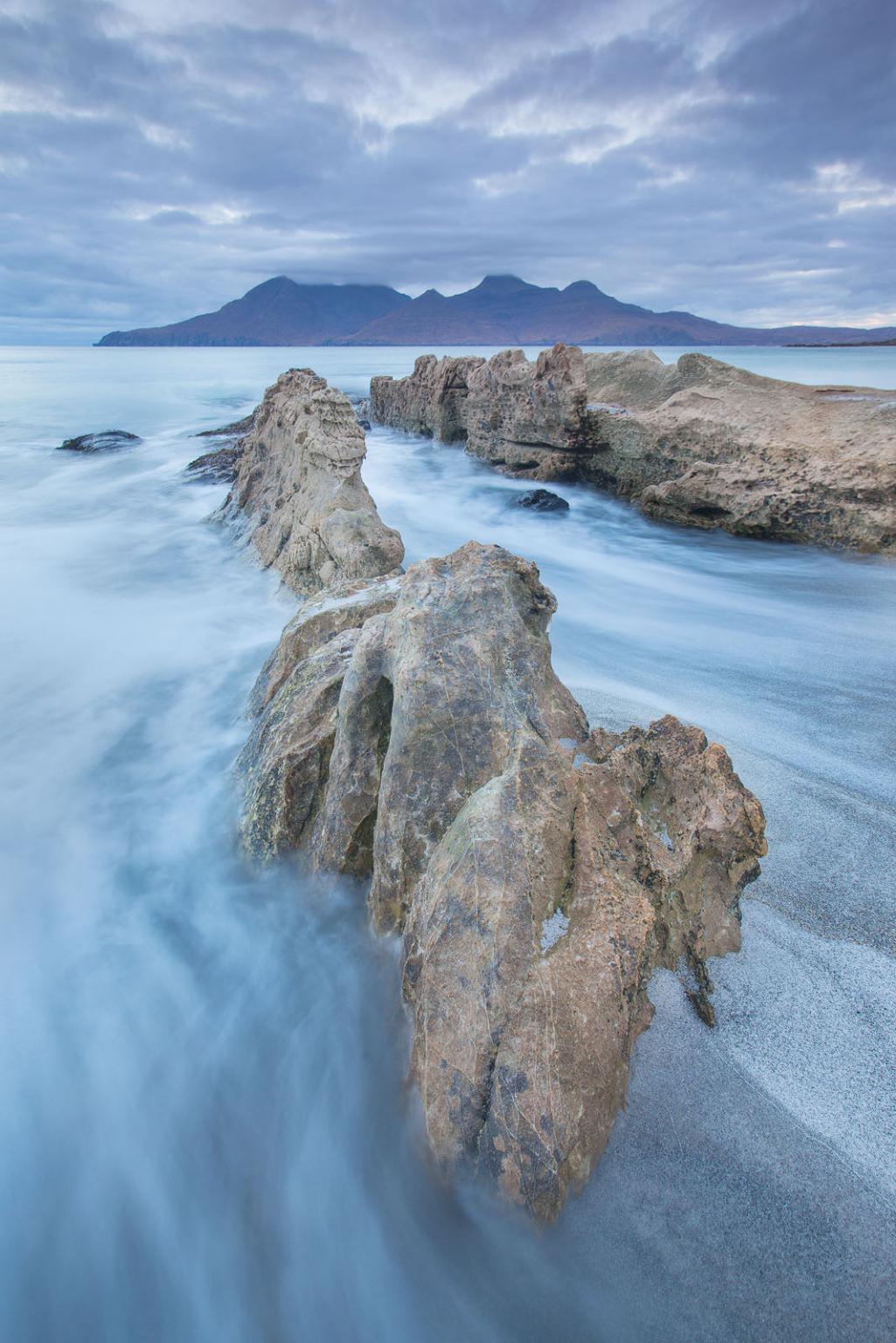 Pictures of Scotland - Isle of Eigg waves - David Speight Photography
